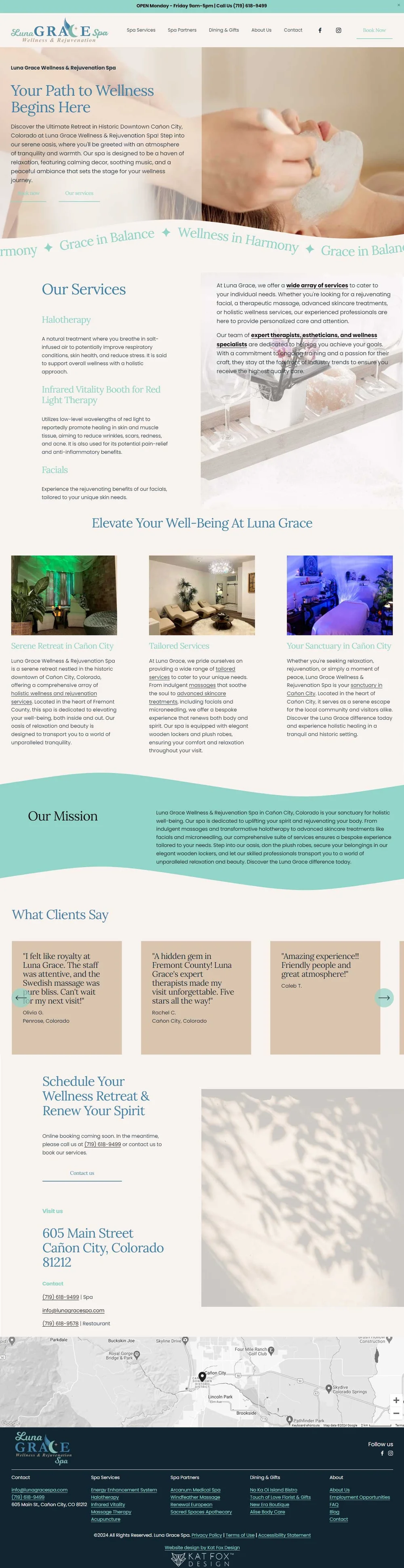 Client: Luna Grace Spa | Kat Fox Design