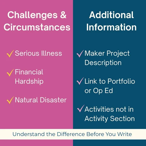 How to Use the Common App “Additional Information” and “Challenges ...