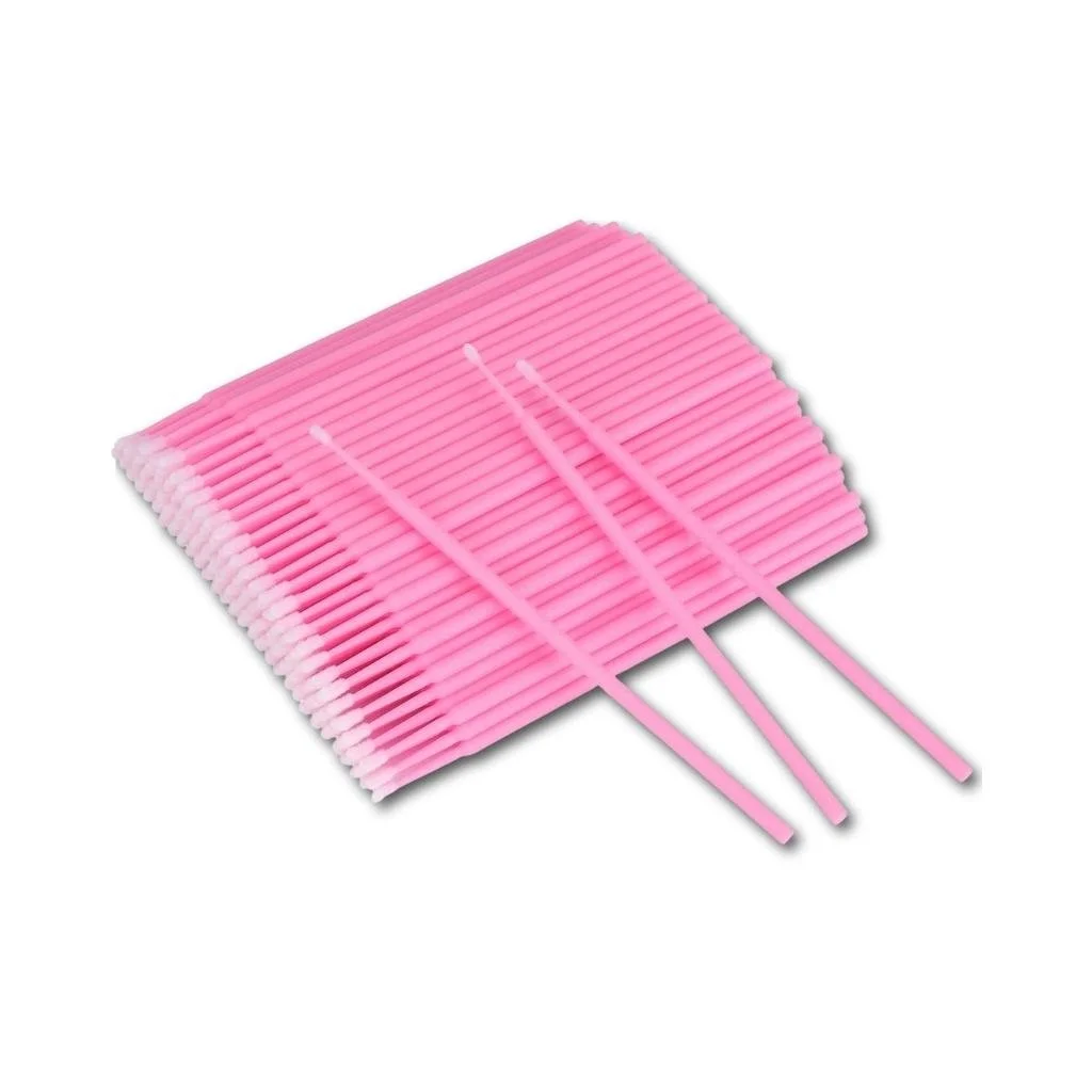Pink Micro Brushes (100 Pcs) — THE SECRET BEAUTY STORE
