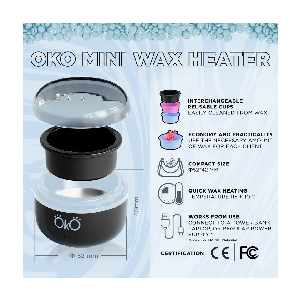 OKO Mini Wax Heater - white — THE SECRET BEAUTY STORE