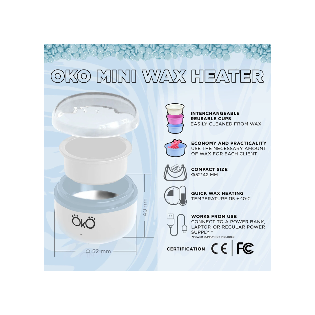OKO Mini Wax Heater - white — THE SECRET BEAUTY STORE