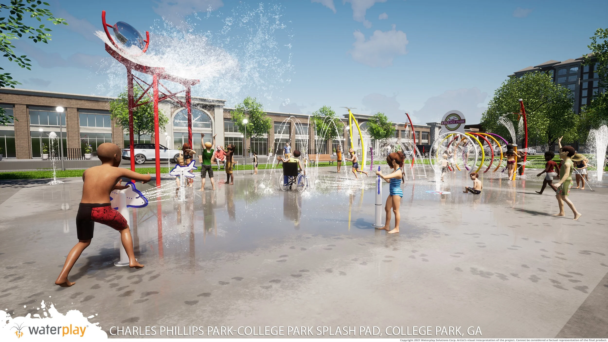 Charles Phillips Park Splash Pad — College Park Recreation and Cultural Arts