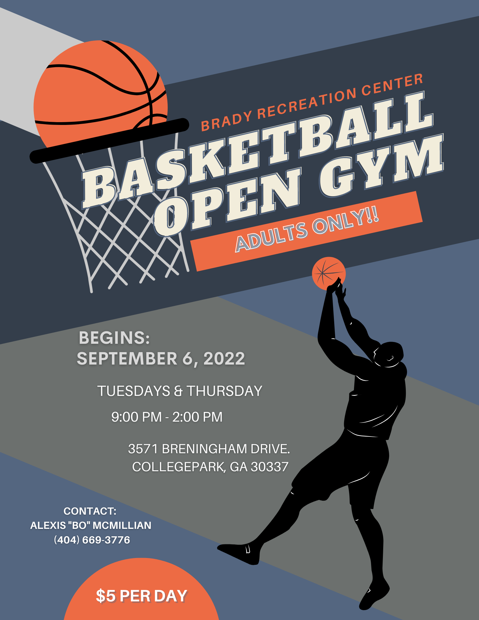 Adult/Senior Basketball — College Park Recreation and Cultural Arts