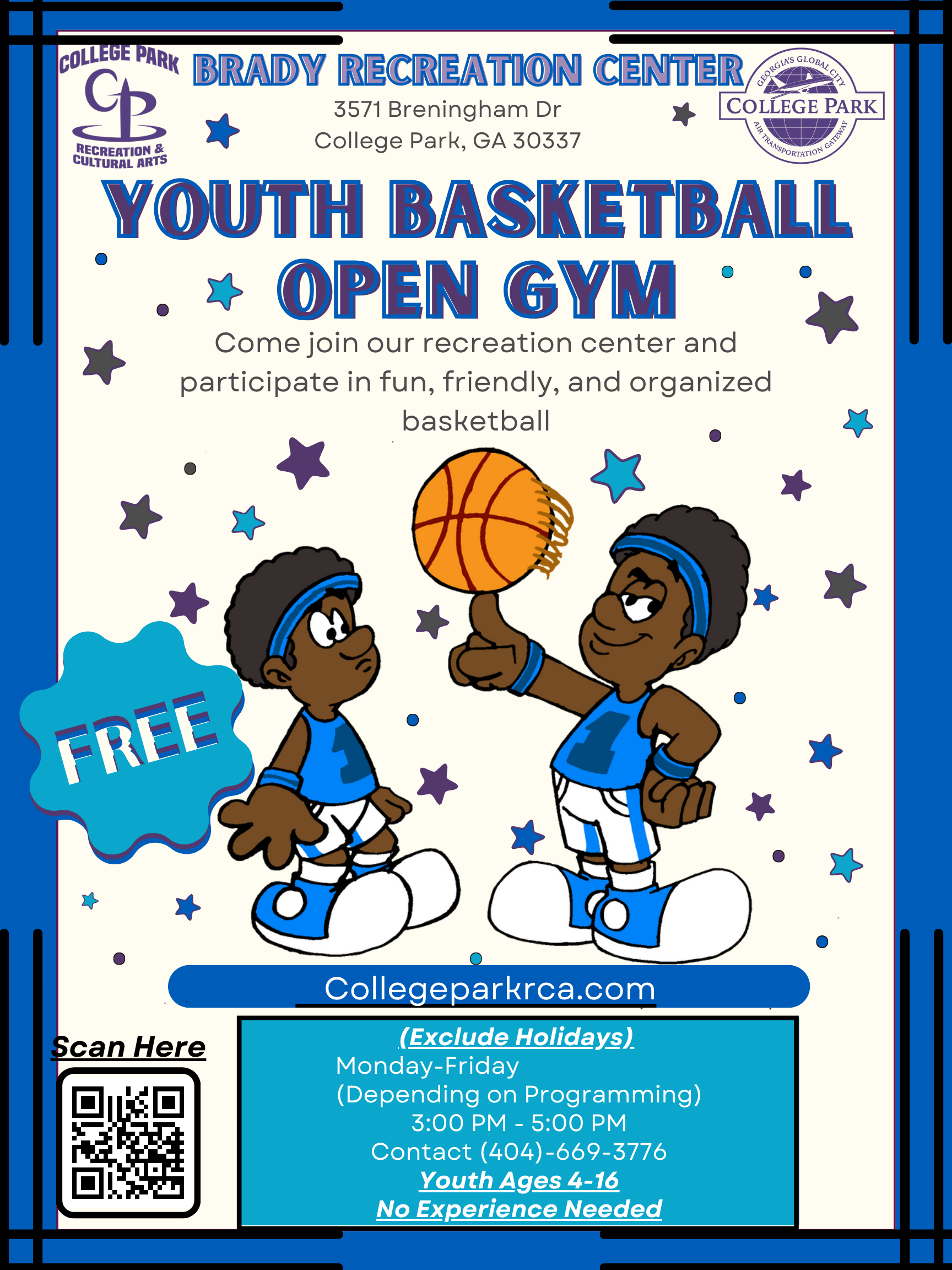 Youth Basketball — College Park Recreation and Cultural Arts