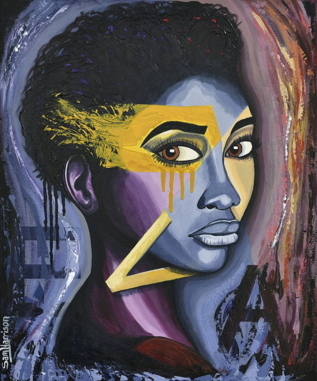 Artworks by Sam Harrison, Cumbrian abstract artist based in the UK ...