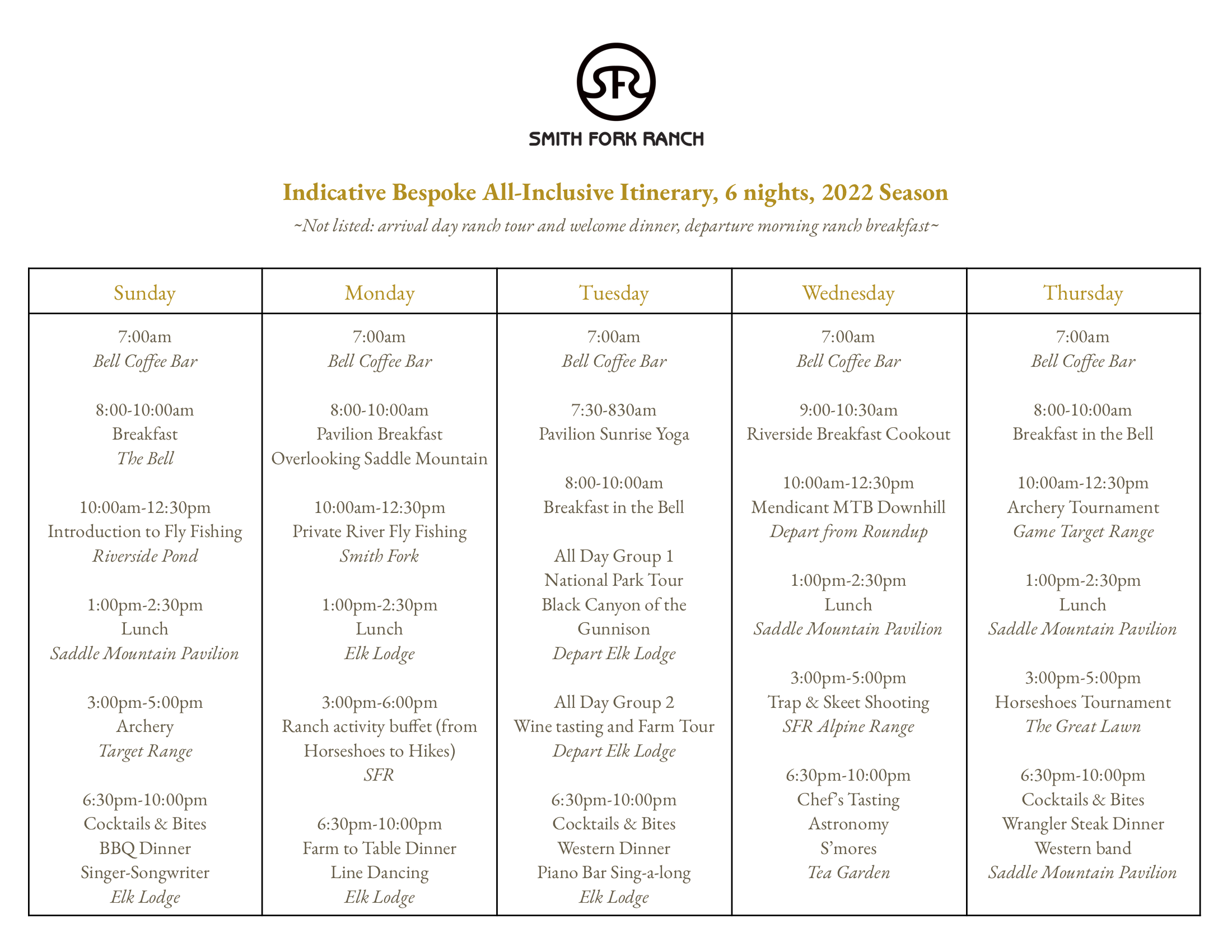 Activities — All Inclusive Luxury Ranch for Groups | Smith Fork Ranch