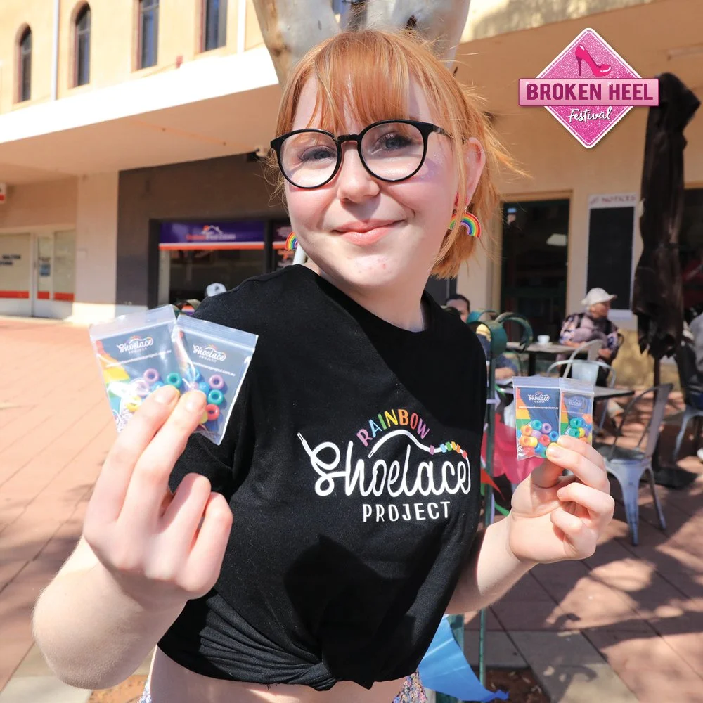 Rainbow Shoelace Project — Broken Heel Festival