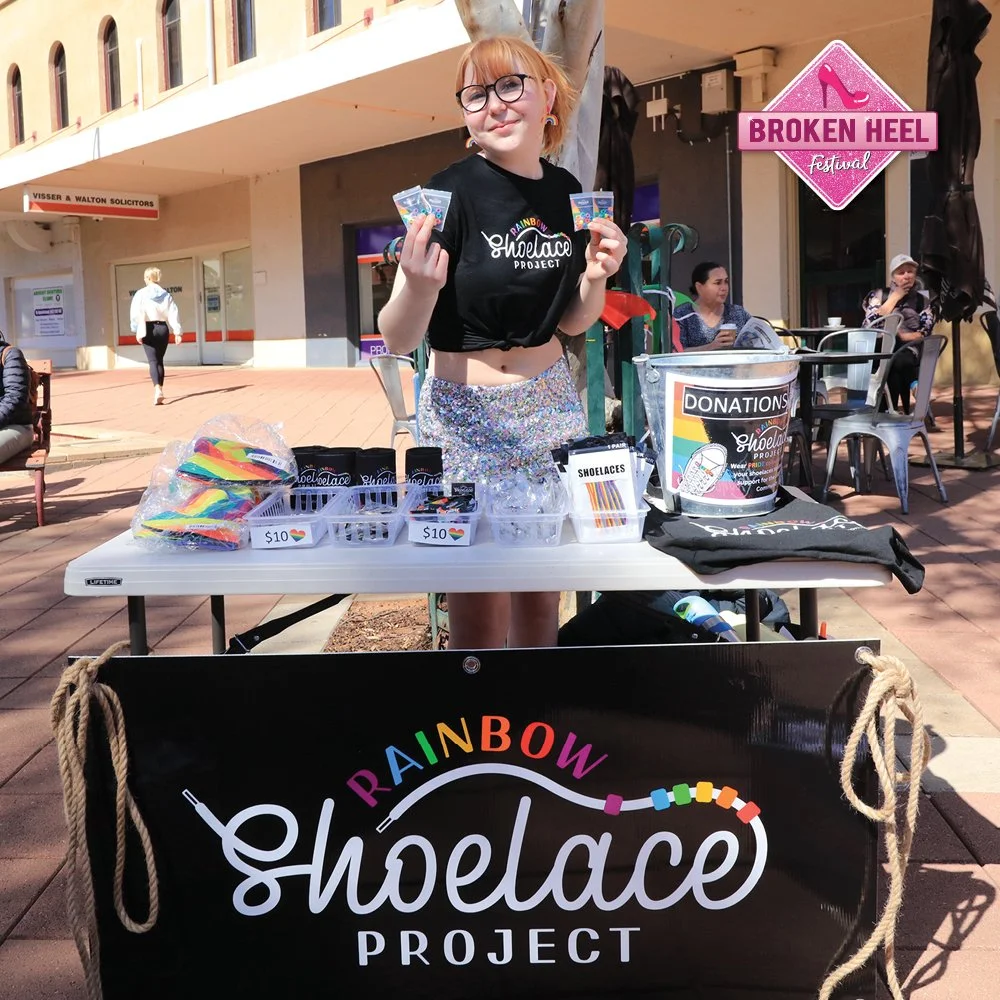 Rainbow Shoelace Project — Broken Heel Festival