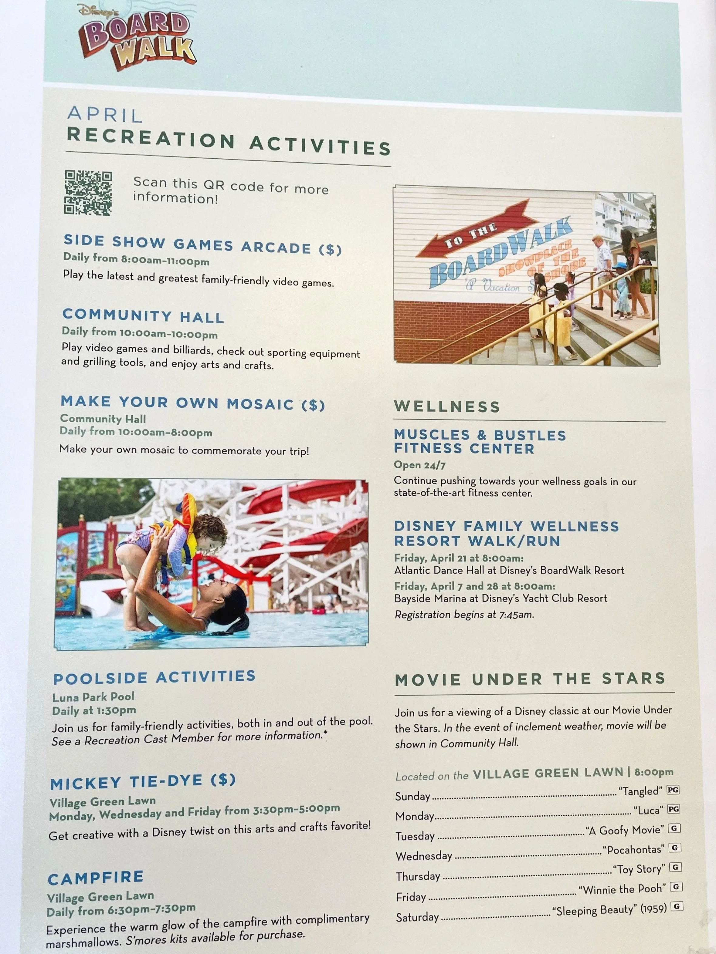 Disney's BoardWalk Inn Resort Activity Calendar Archive — Magical ...