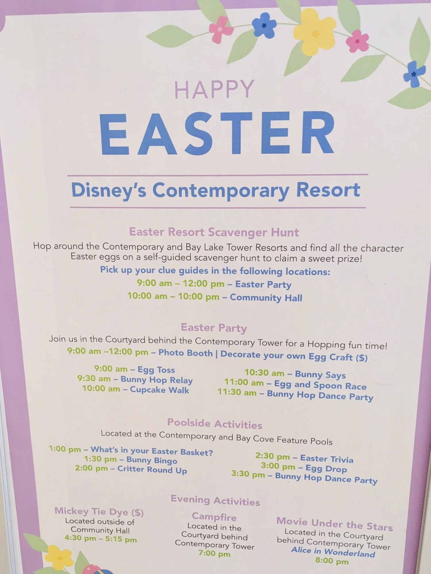 Easter Activities at Disney's Contemporary Resort — Magical Resort Guide