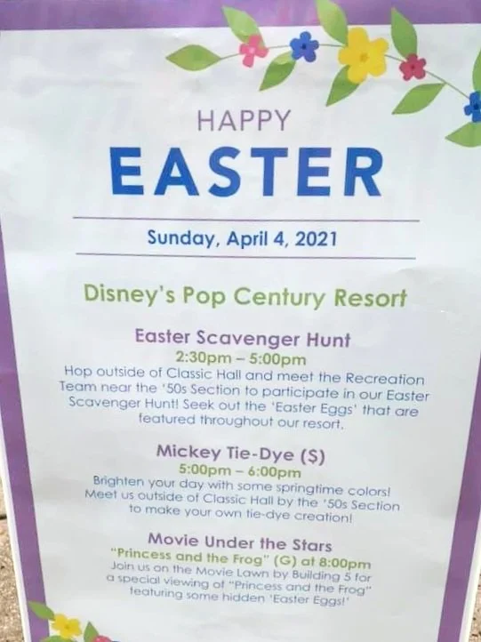 Easter Activities at Disney's Pop Century Resort — Magical Resort Guide