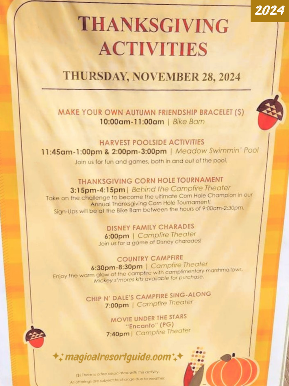 Thanksgiving Activities at Disney's Fort Wilderness Resort — Magical ...