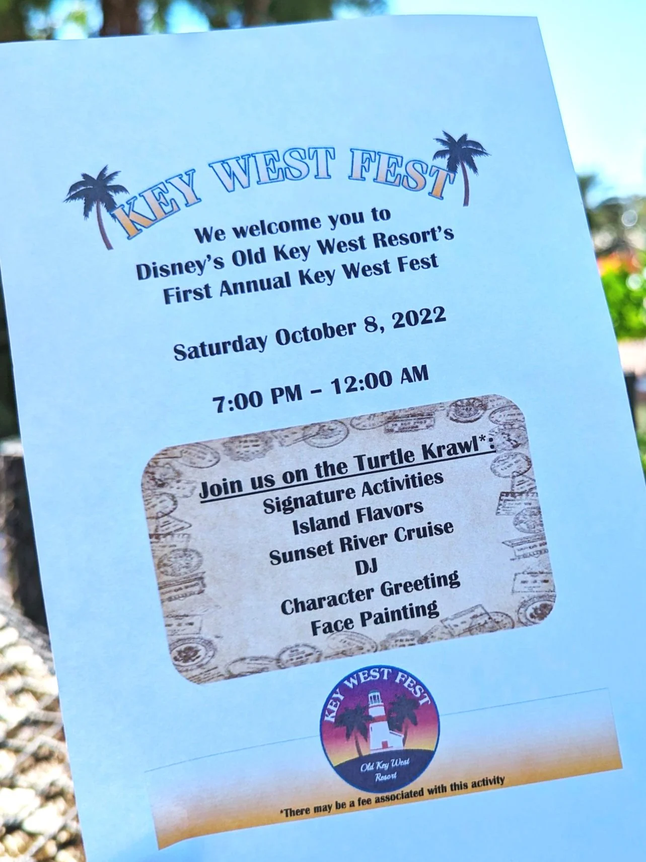 Key West Fest Activities at Disney's Old Key West Resort — Magical ...