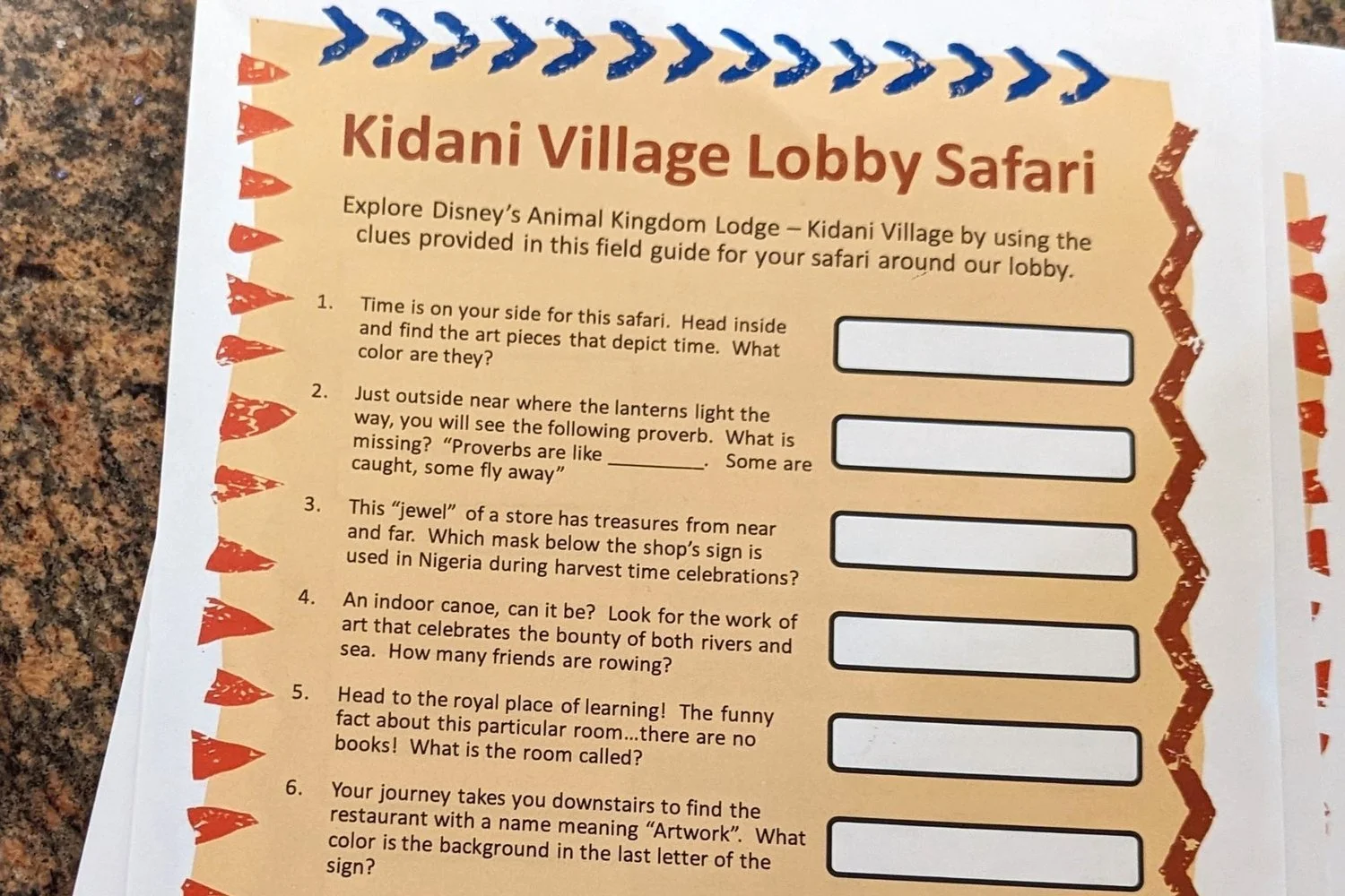 Disney's Animal Kingdom Lodge Resort Free Recreation Activities ...