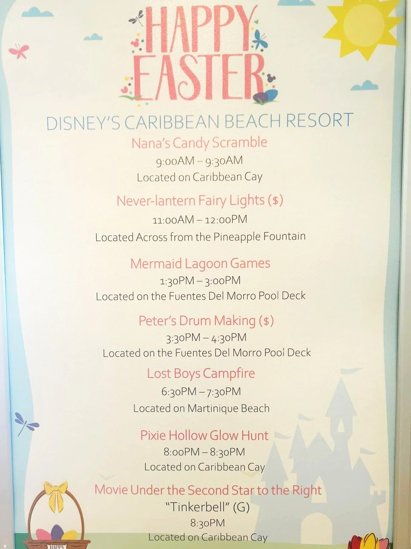 Easter Activities at Disney's Caribbean Beach Resort — Magical Resort Guide
