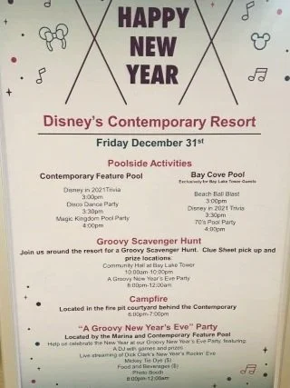New Year's Eve Activities at Disney's Contemporary Resort — Magical ...
