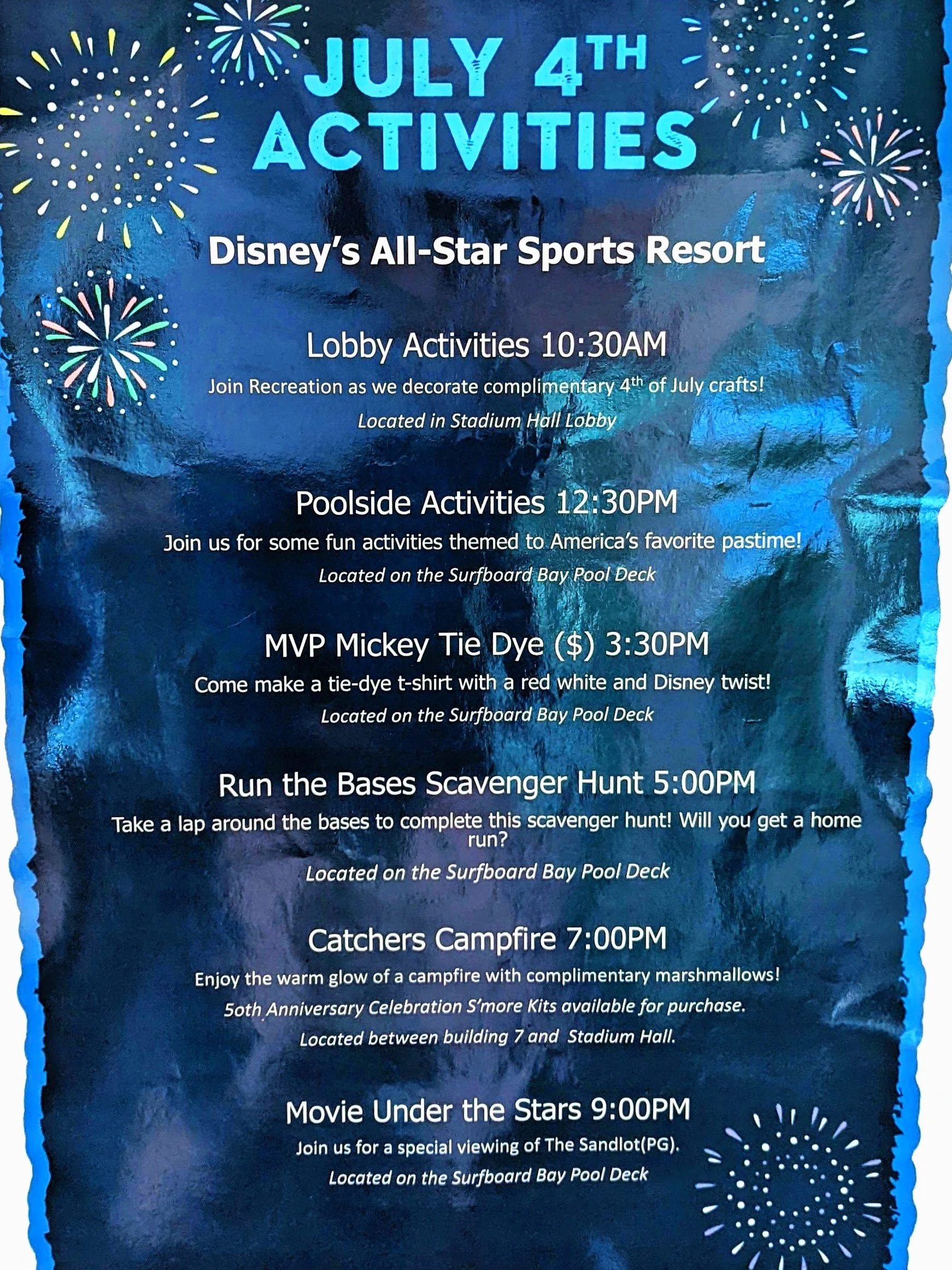 July 4th Activities at Disney's All-Star Sports Resort — Magical Resort ...