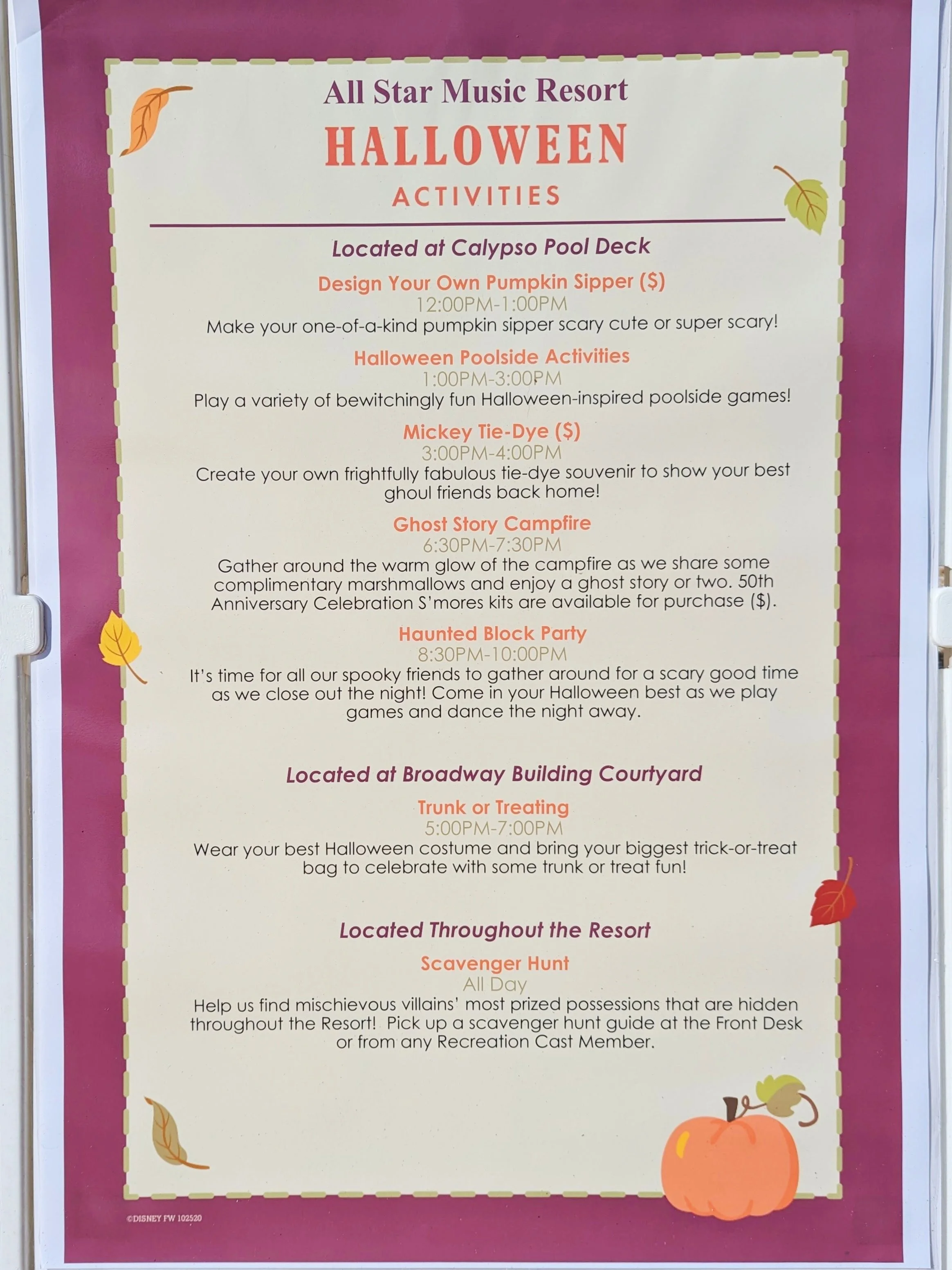 Halloween Activities At Disney s All Star Music Resort Magical Resort Halloween Activities At Disney s All Star Music Resort Magical Resort