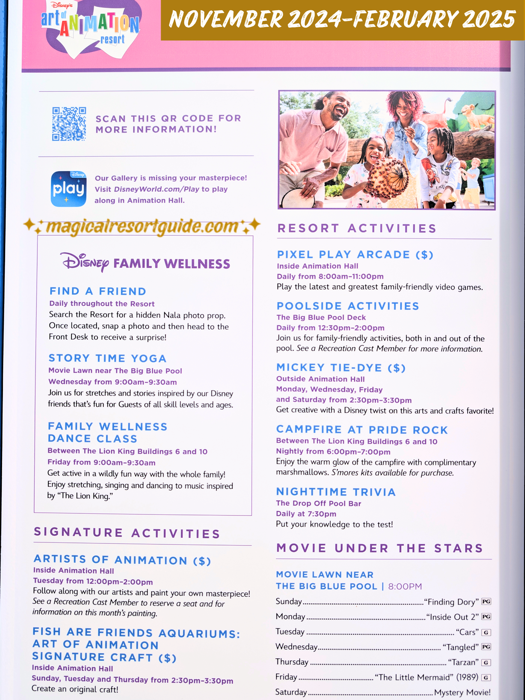 Disney's Art of Animation Resort Recreation Activities — Magical Resort ...