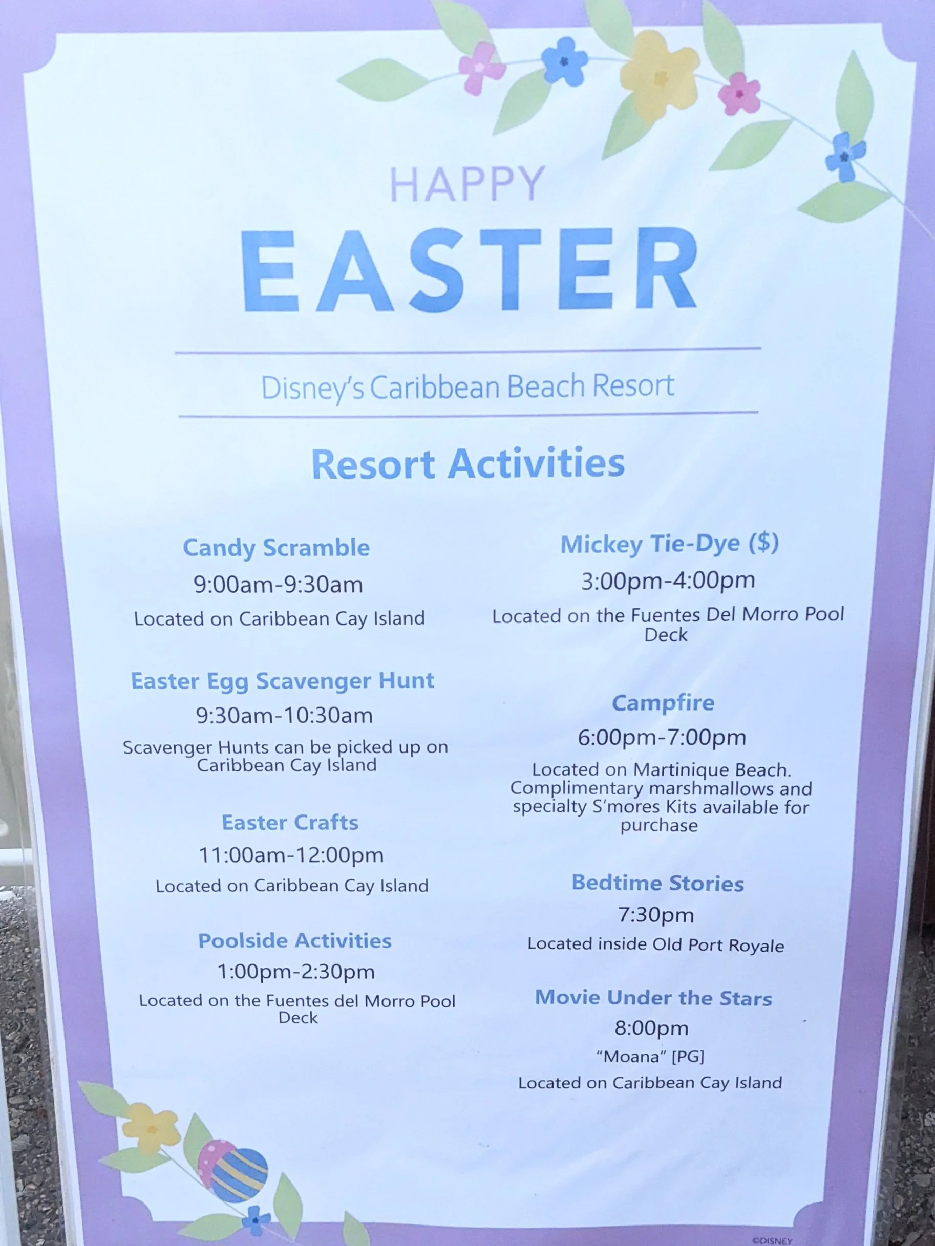 Easter Activities at Disney's Caribbean Beach Resort — Magical Resort Guide