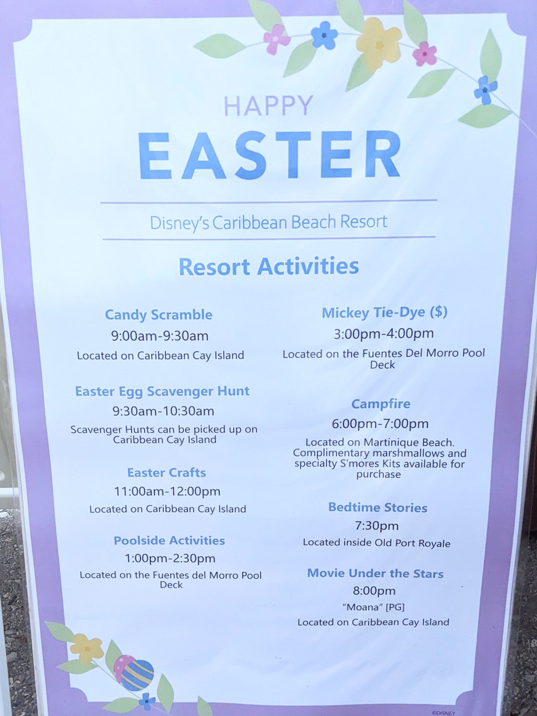 Easter Activities at Disney's Caribbean Beach Resort — Magical Resort Guide