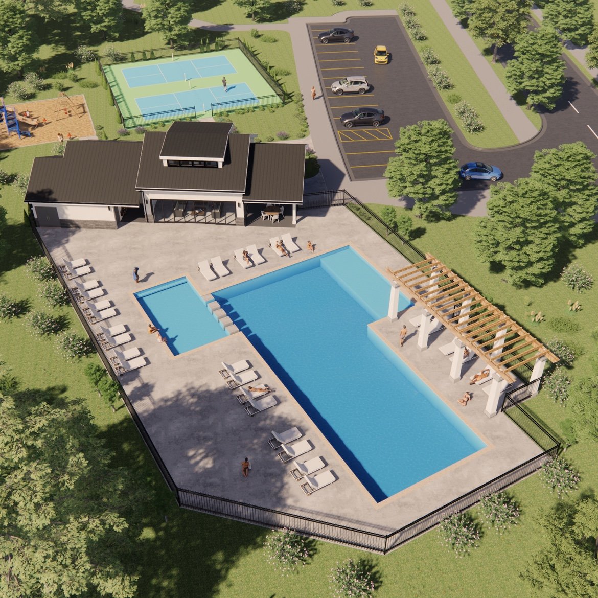 Apartment Amenity, Clubhouse and Pool Design — B+A Architecture
