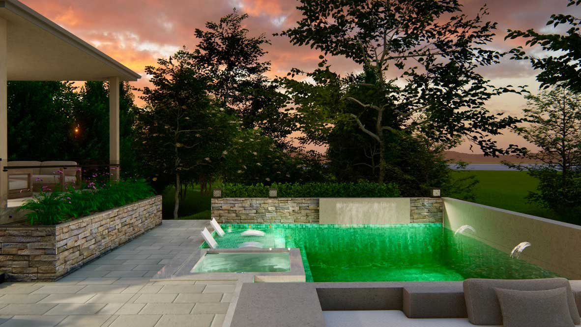 Outdoor Spa Design — Artistic Garden Designs | Silicon Valley Landscape ...