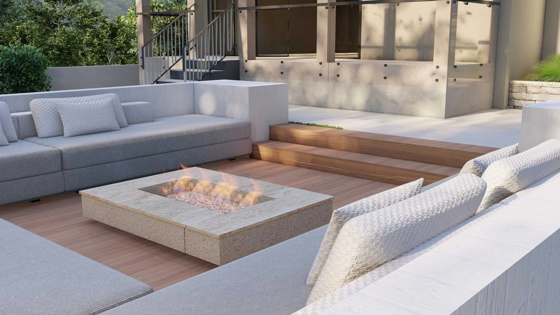 Outdoor Spa Design — Artistic Garden Designs | Silicon Valley Landscape ...