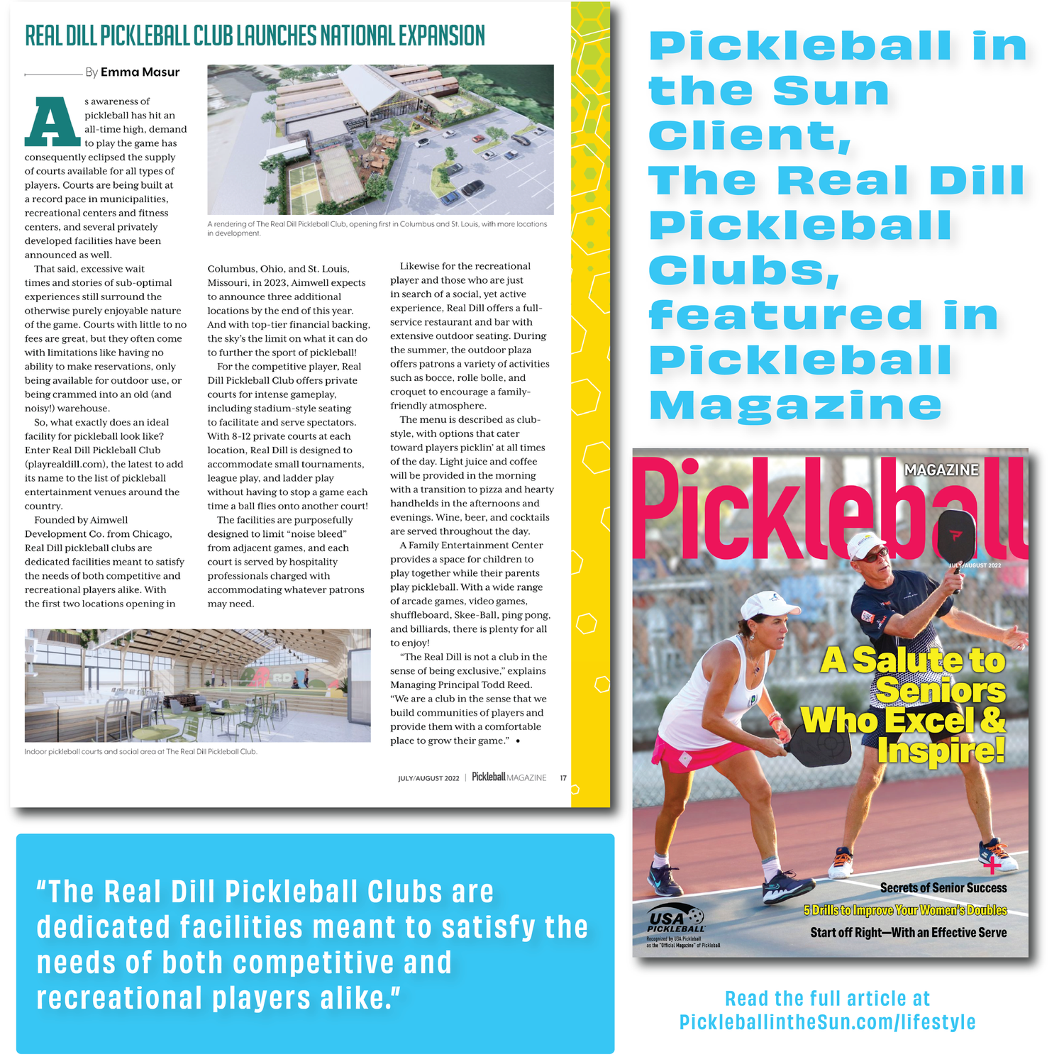 Pickleball Magazine: The Real Dill Pickleball Club Launches National ...