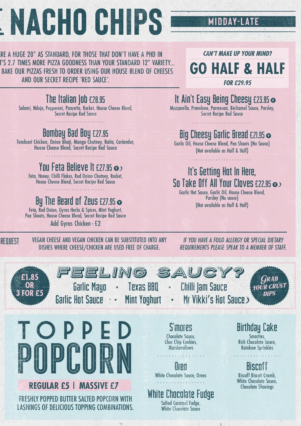 Menu | Pizza & More — Twenty Twenty