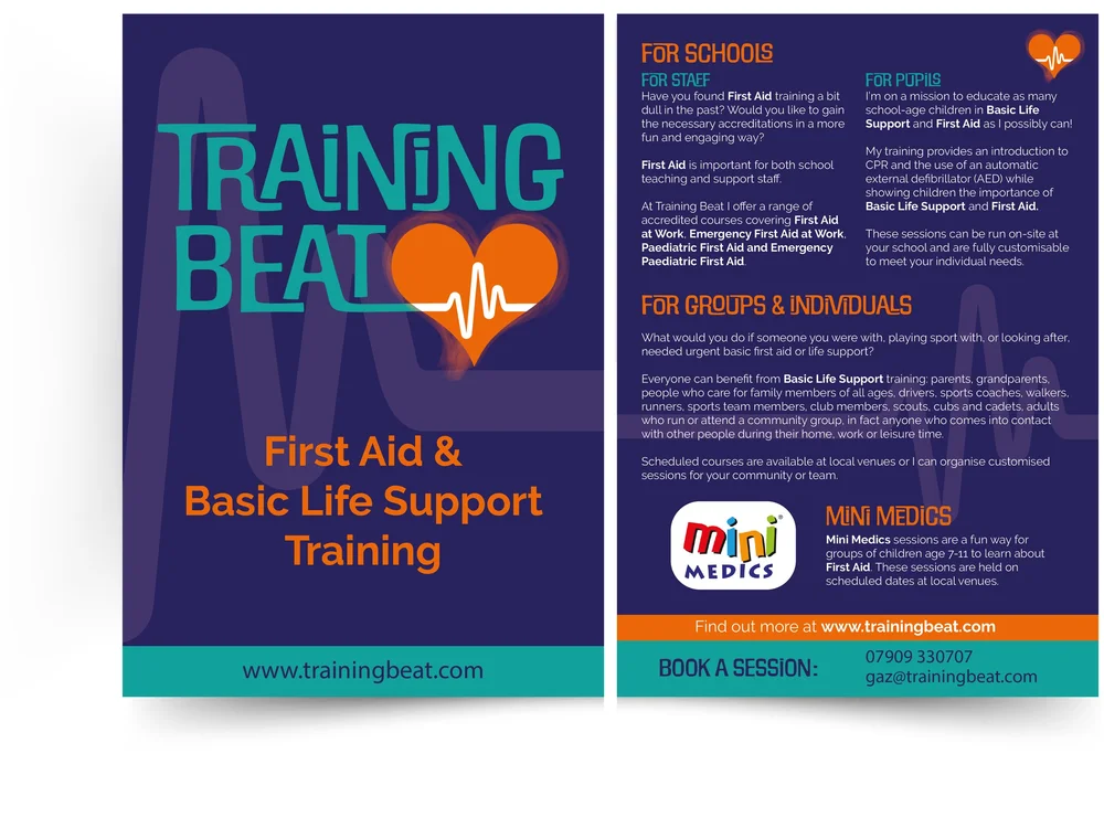 Website, flyers and logo design for a first aid and life support ...