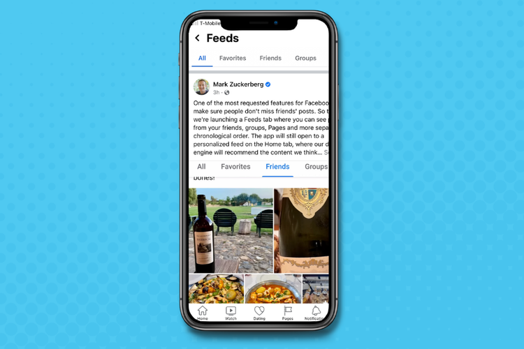 Facebook Home Feed Mimics TikTok — People First Content