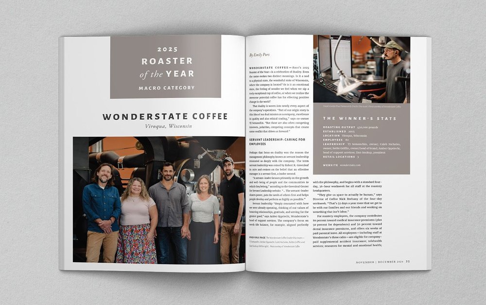 Roaster of the Year: Macro Category Winner 2025 — Wonderstate Coffee ...