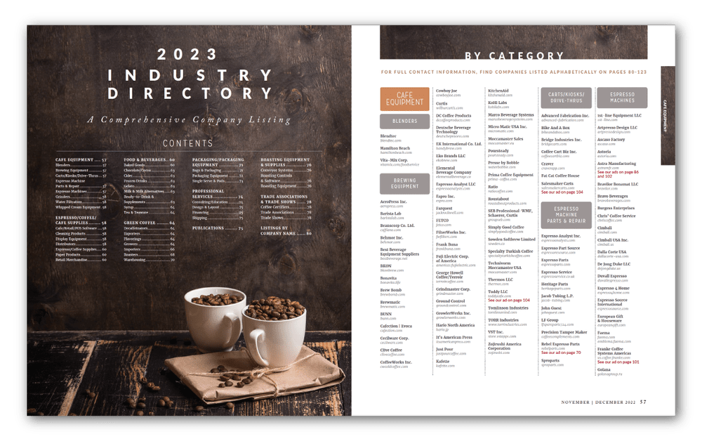Industry Directory — Roast Magazine