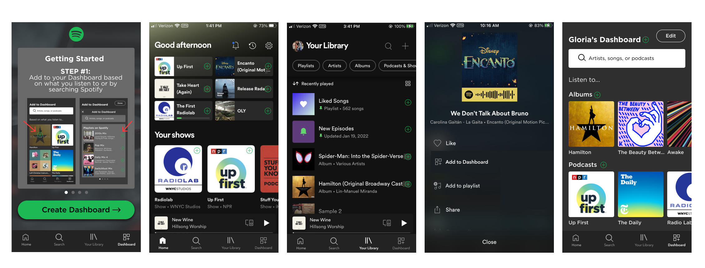 Spotify Dashboard — Gloria Farabaugh