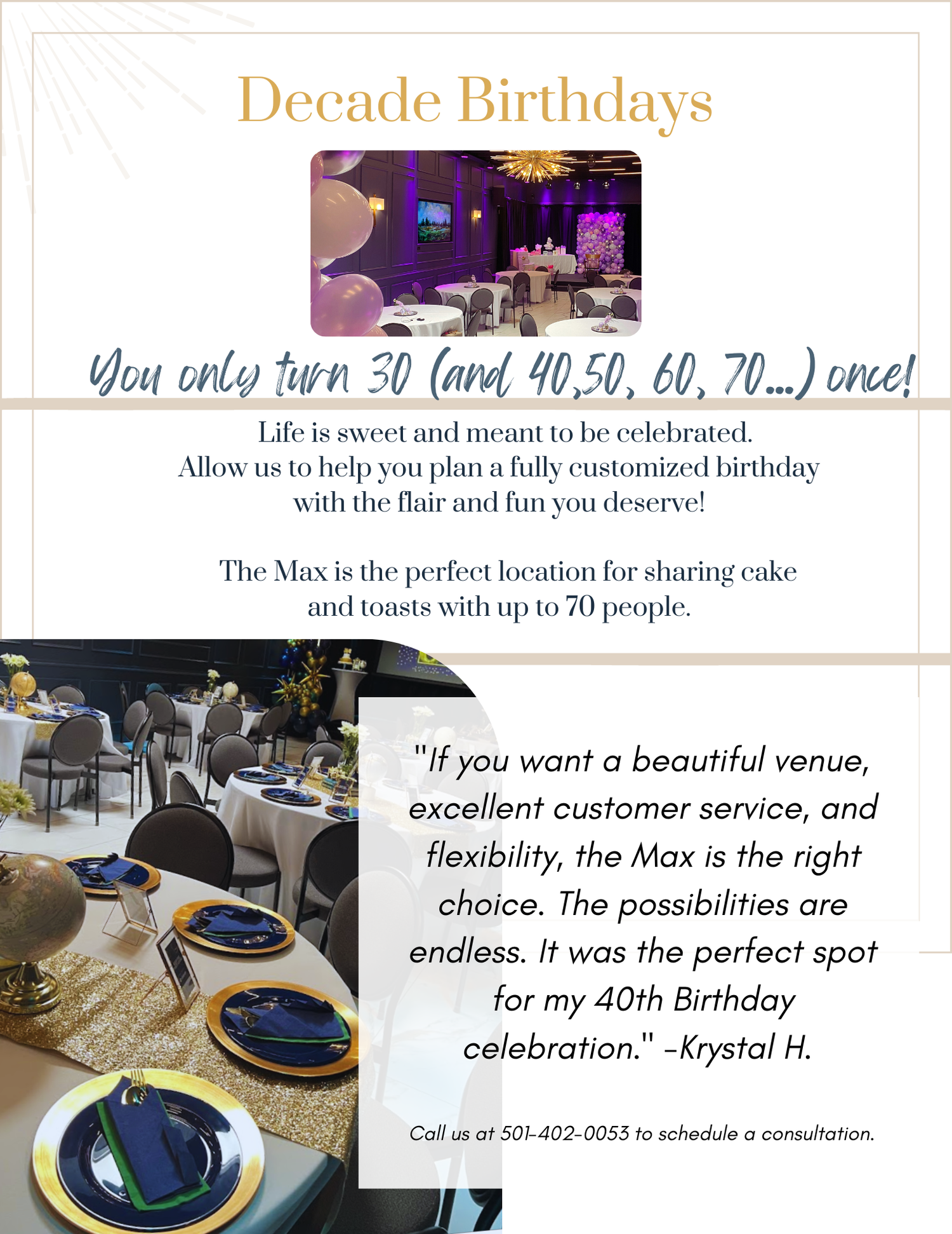 Decade Birthday — The MAX