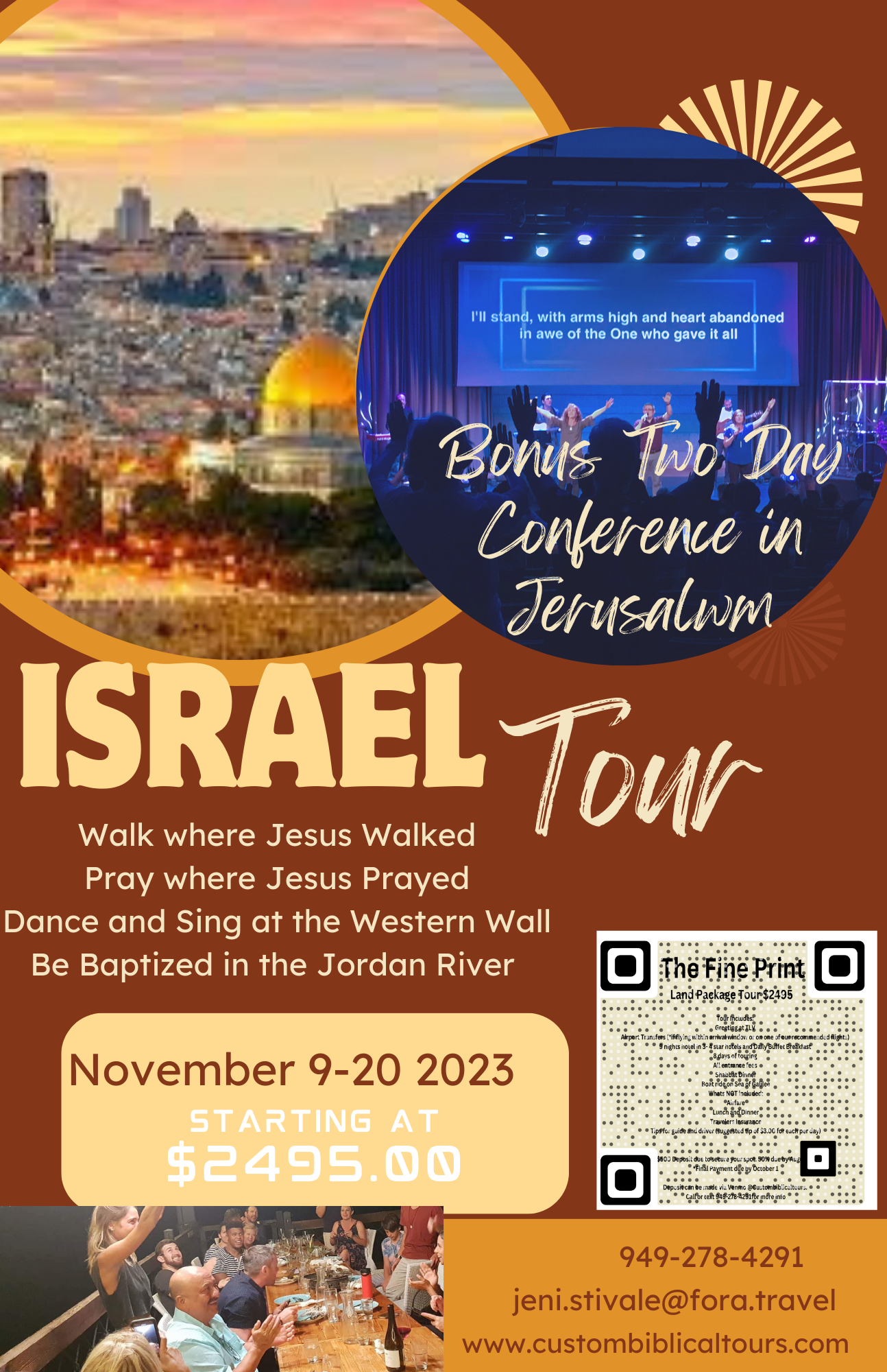 Book a Tour — Custom Biblical Tours