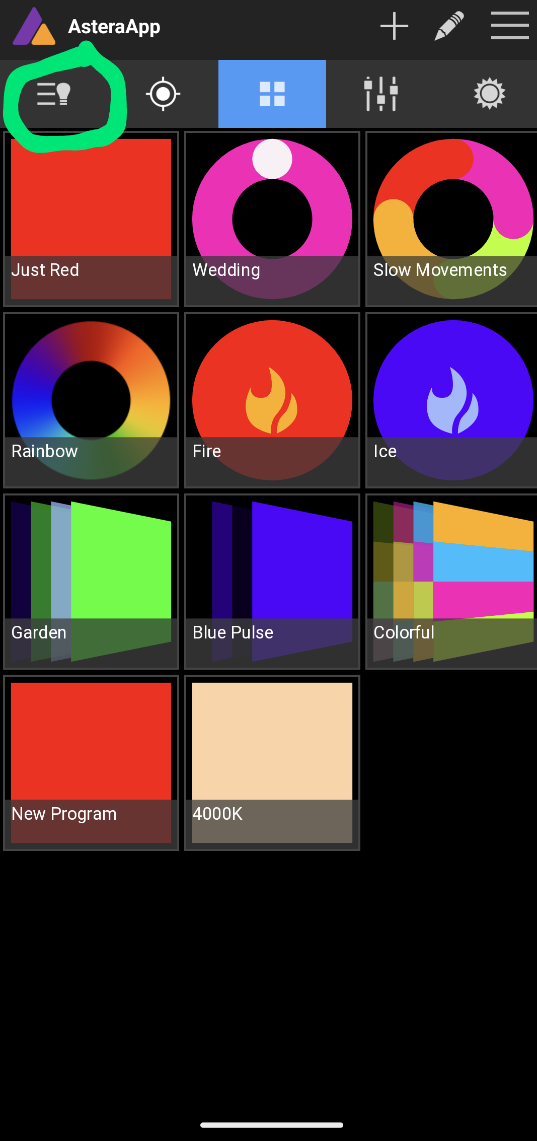 The Astera app - connecting and setting it up — david likes lights