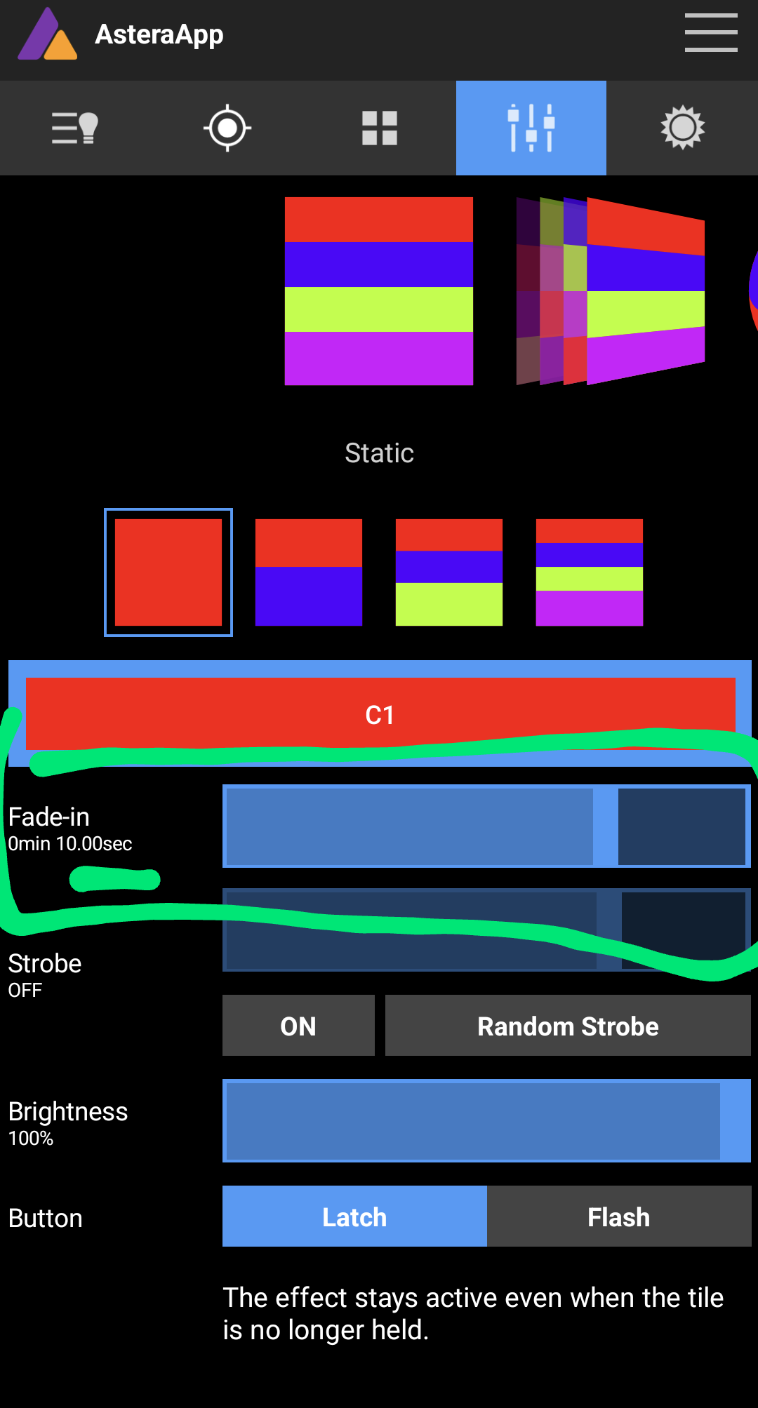 The Astera app - connecting and setting it up — david likes lights