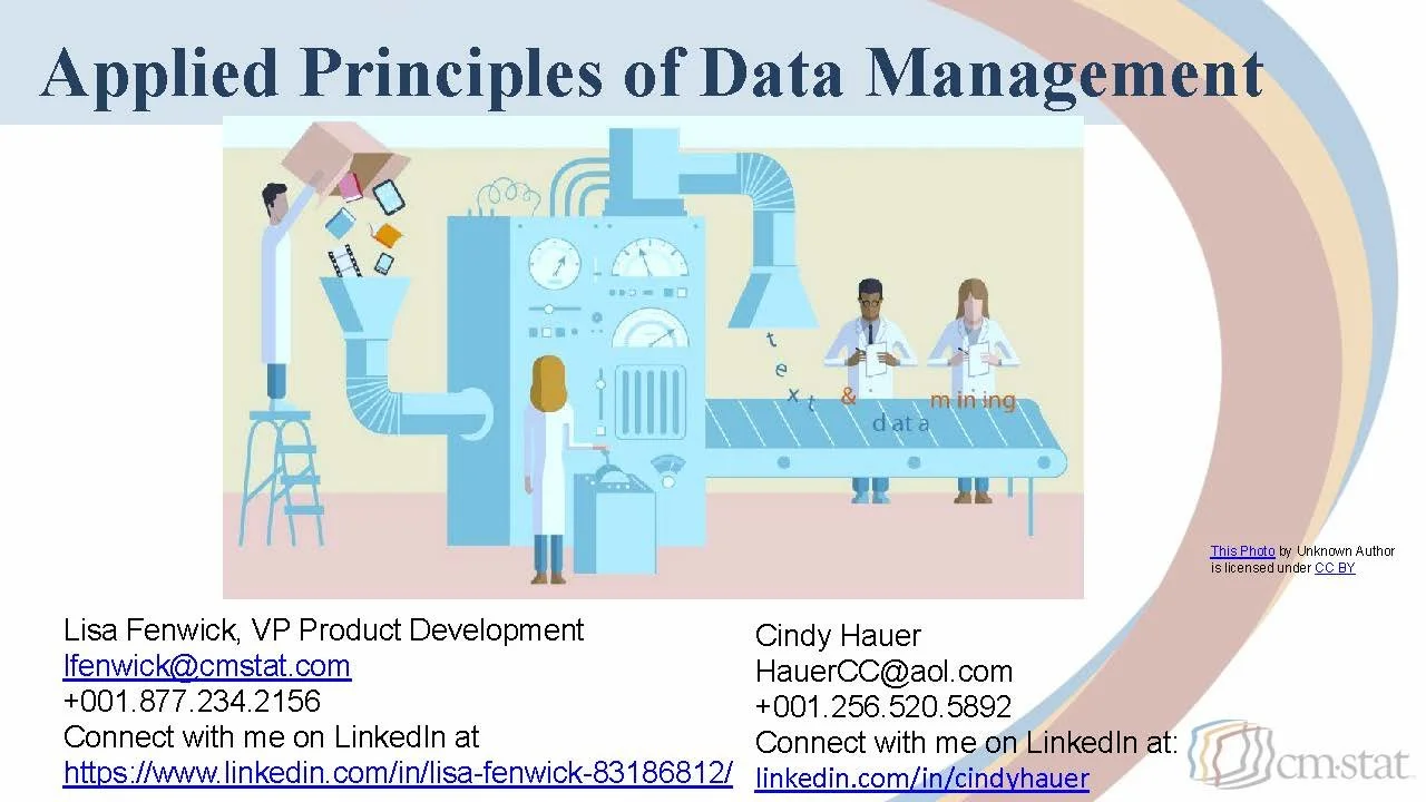 Applied Principles of GEIA-859 Data Management Training — CMstat