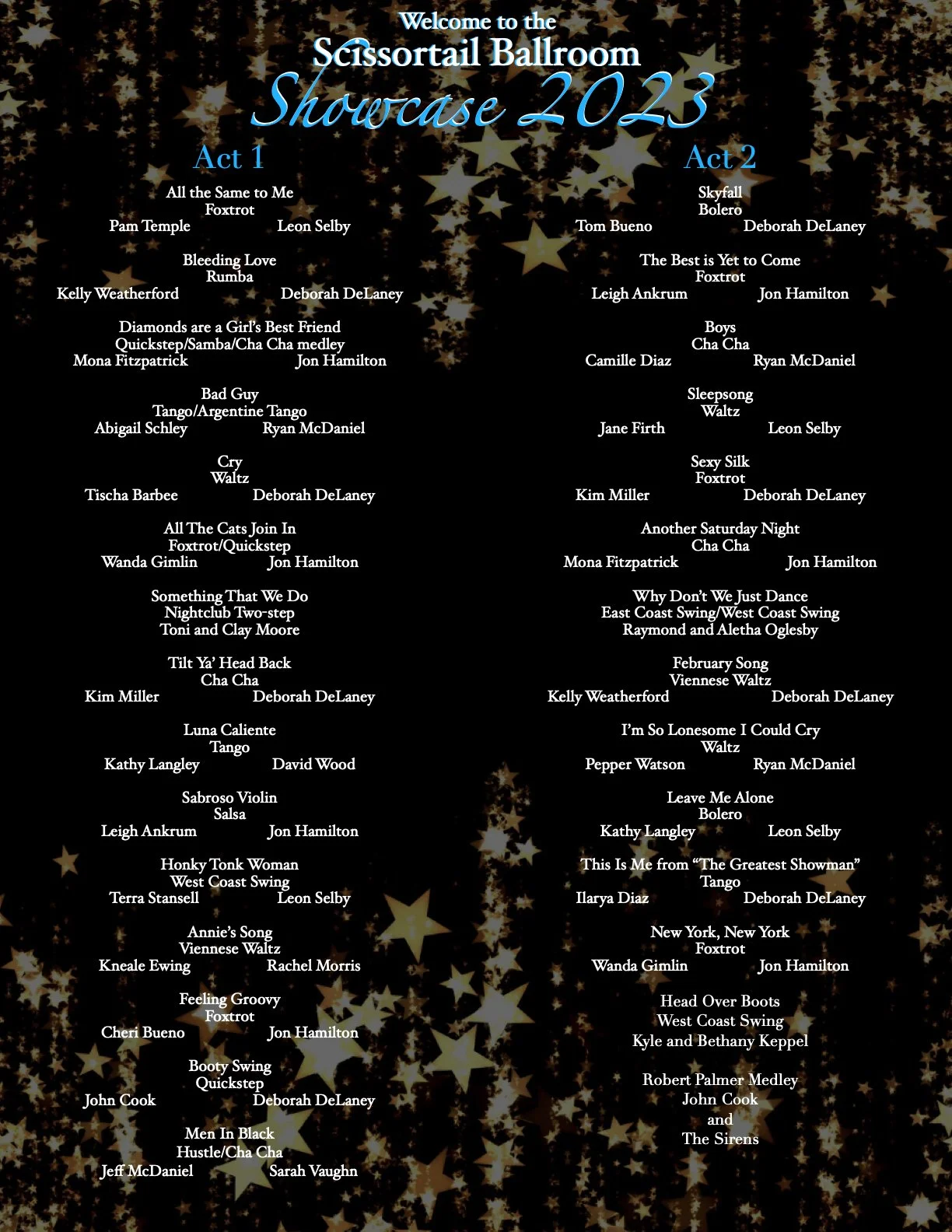 Showcase Program 2023 — Scissortail Ballroom
