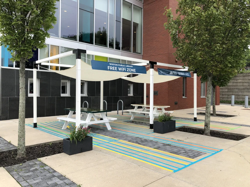 Boston Public Library Outdoor Wi-Fi Zone Pop-Ups — CSC