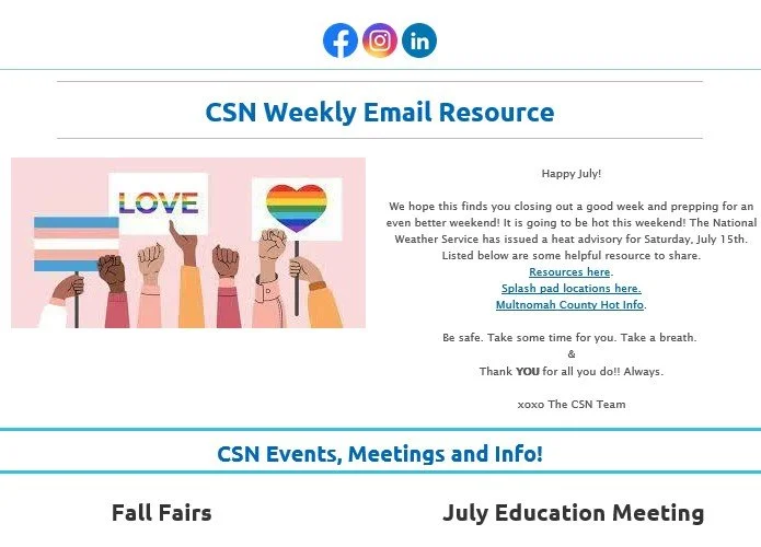 Programming Overview — Community Services Network PDX