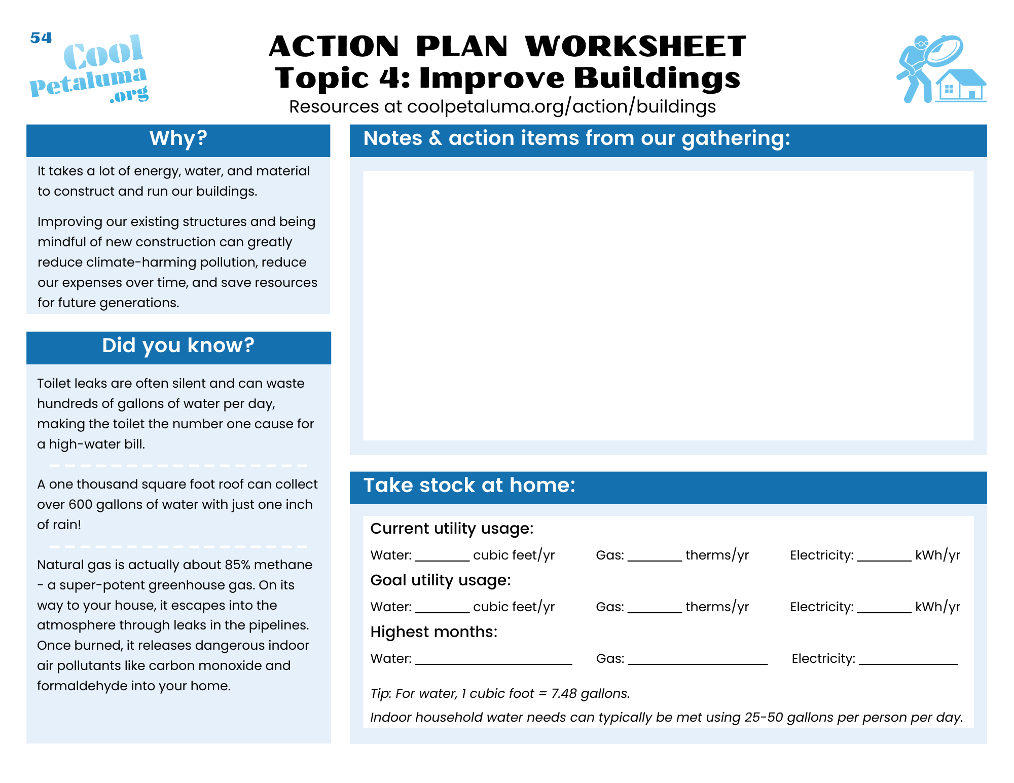 Topic 4: Improve Buildings Gathering Guides — Cool Petaluma