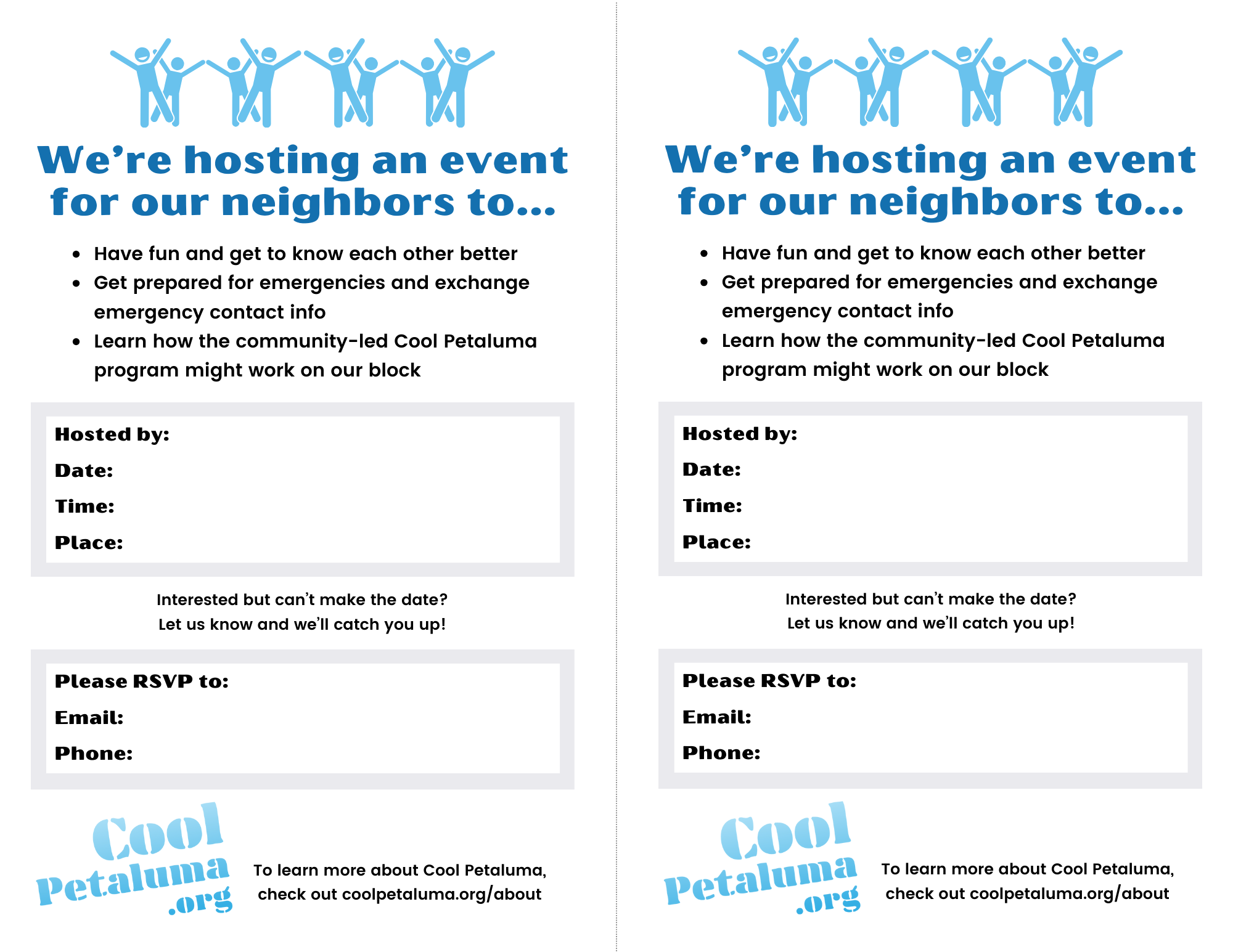 Invite Friends or Neighbors — Cool Petaluma