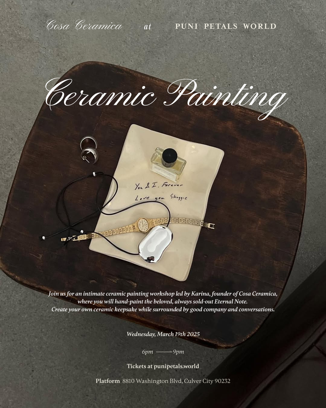 Spring 2025 Workshop Series at Platform — PUNI PETALS