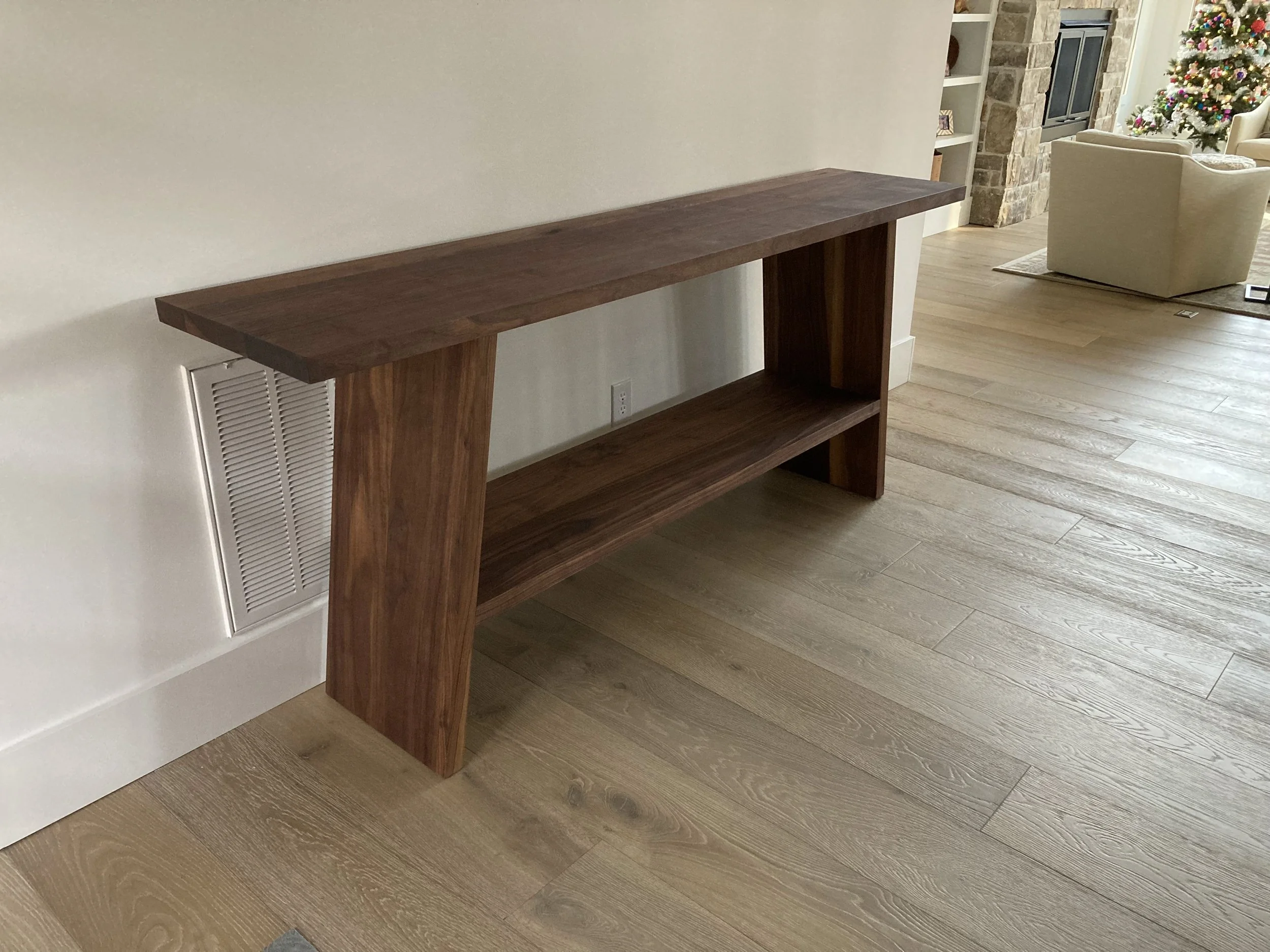 Black Walnut Entryway Table Miller Made Woodworking