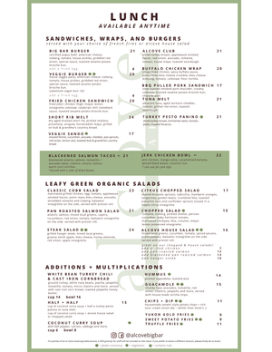 Alcove Menus — Alcove