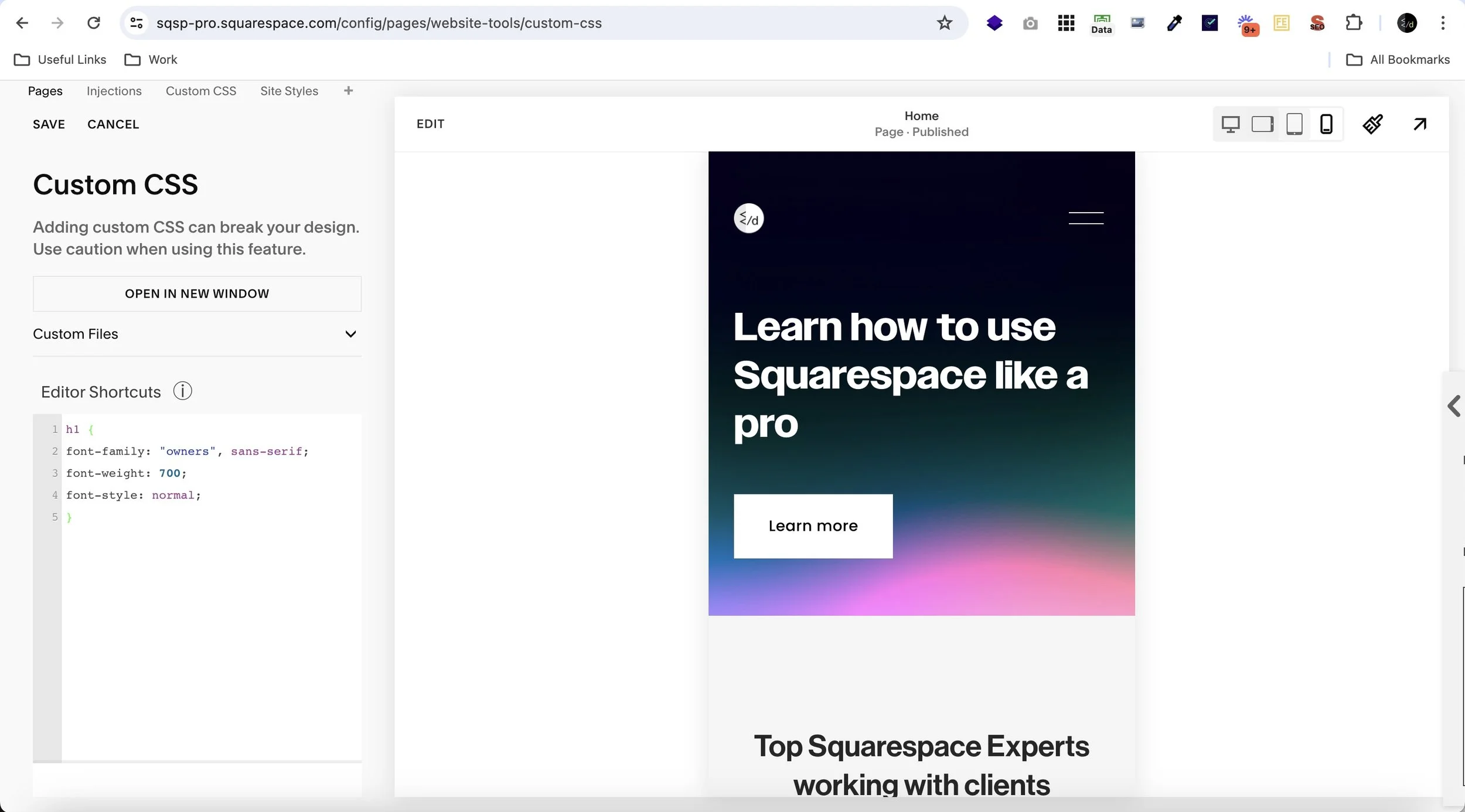 How to add use Adobe Fonts on your Squarespace 7.1 site — Made by Dave | Squarespace Expert ...