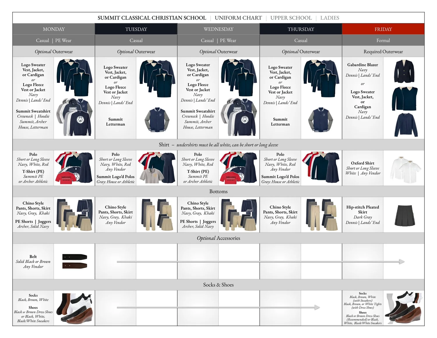 Uniform Policy — Summit Classical Christian School